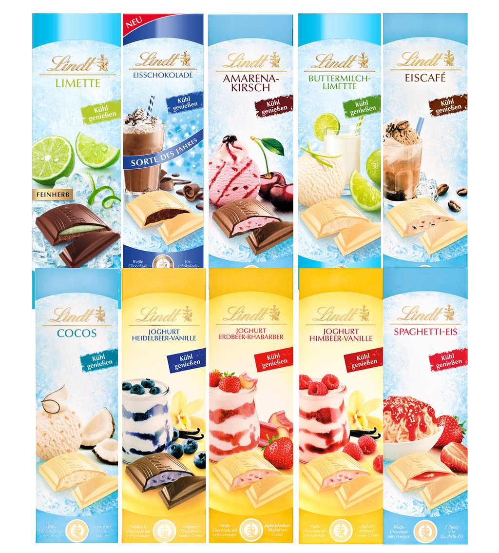 The delicious Lindt Summer Chocolate Bars are back