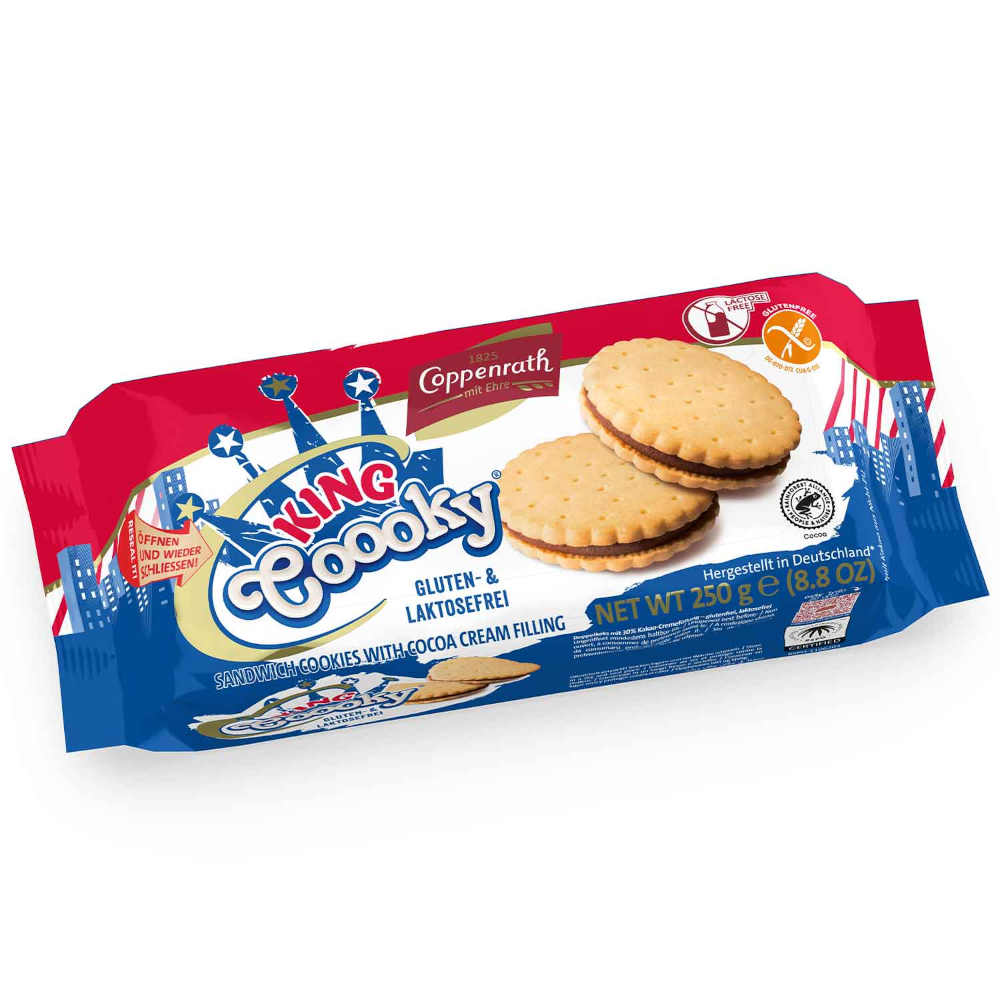 Coppenrath King Coooky sandwich biscuits gluten- and lactose-free 250g ...