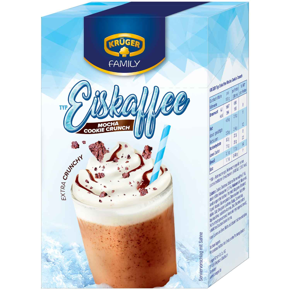 KRÜGER FAMILY type iced coffee Mocha Cookie Crunch 10 pieces