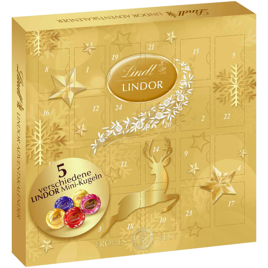 Lindt Lindor Gold Mini Advent Calendar 109g / 3.84oz