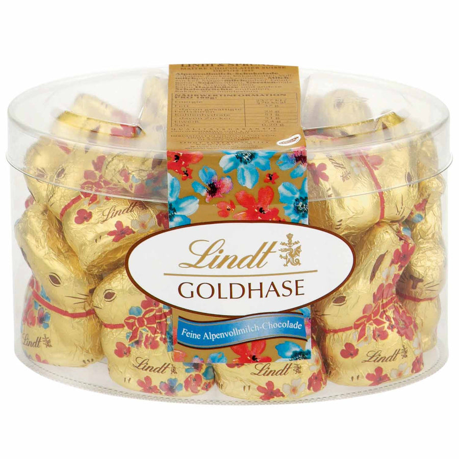Lindt Mini Gold Bunny Flowers Edition 20 unidades numa caixa 200g / 7.05oz