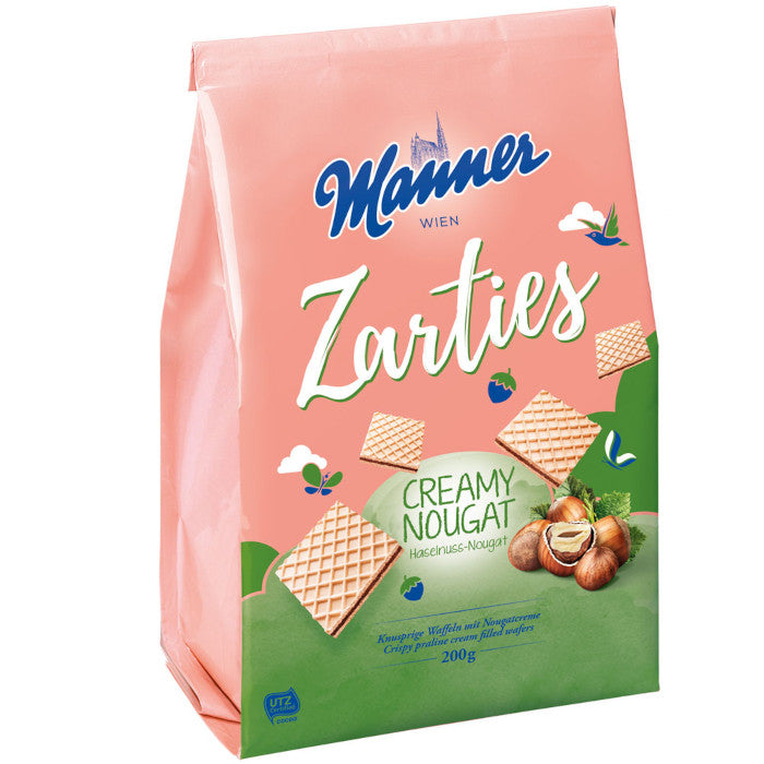 Manner Zarties Creamy Nougat wafer cookies 200g / 7.05oz