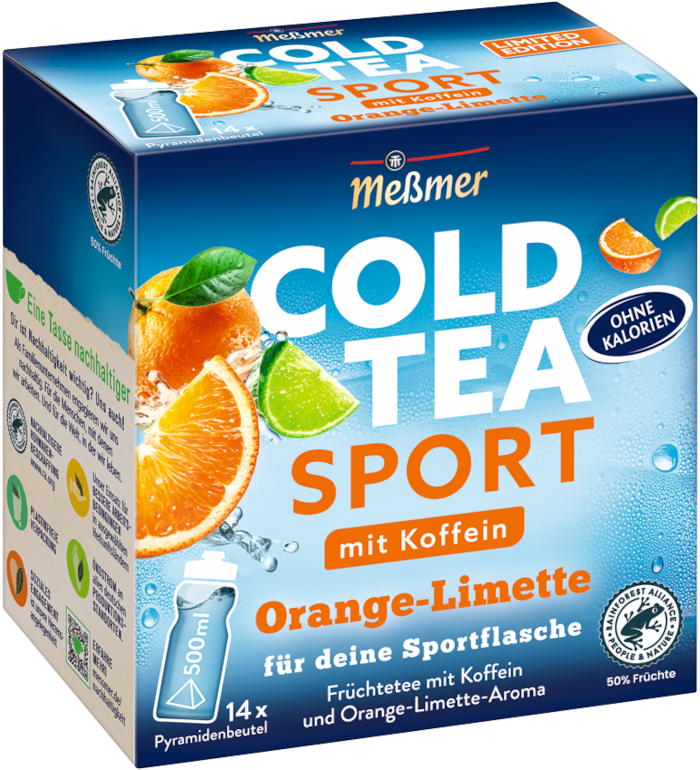 Meßmer Cold Tea Sport Orange-Lime 14 pyramid bags