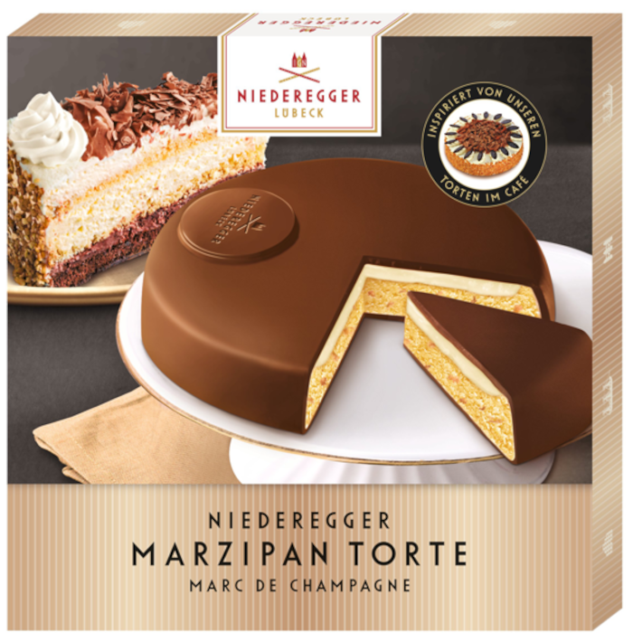 Niederegger marsepeintaart Marc De Champagne 185g / 6.52oz