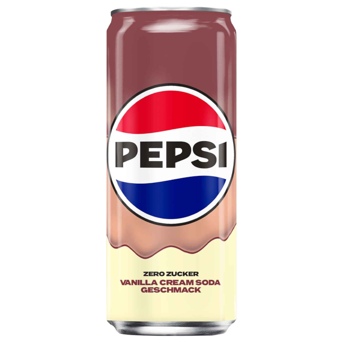 Pepsi Vanilla Cream Soda zéro sucre 330 ml / 11.16 fl. oz.