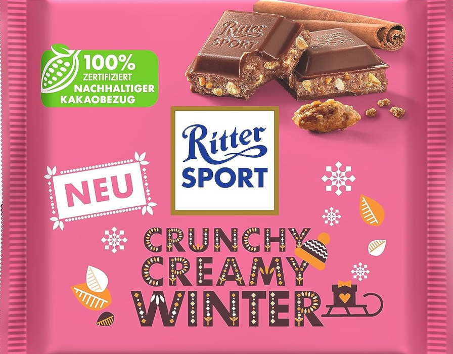 Ritter Sport Chocolate Crunchy Creamy Winter Limited Edition