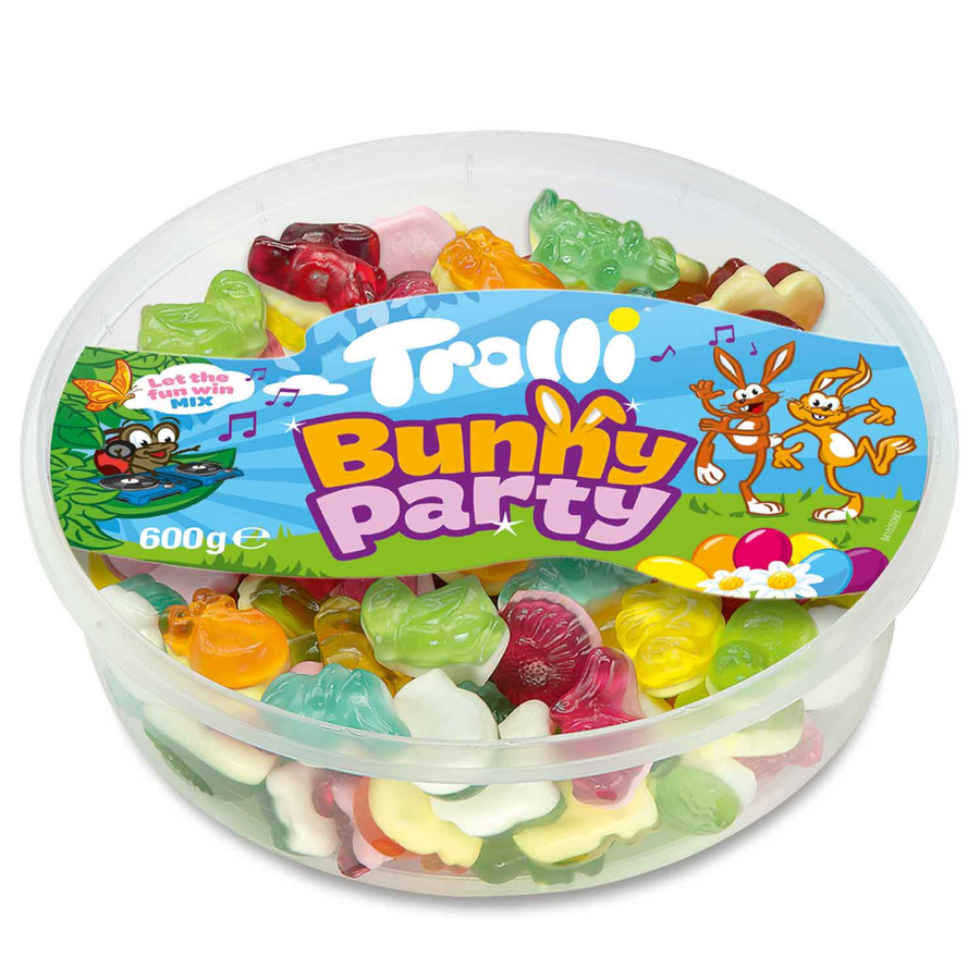 Trolli Bunny Party Fruit Gummies with Foam Sugar 600g / 21.16oz