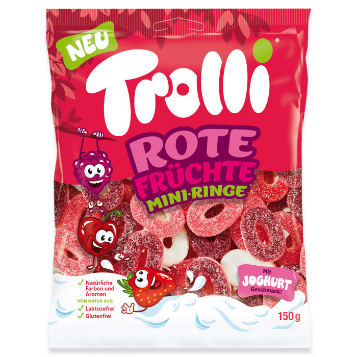 Trolli Red Fruits Fruit Gum Mini Rings 150g