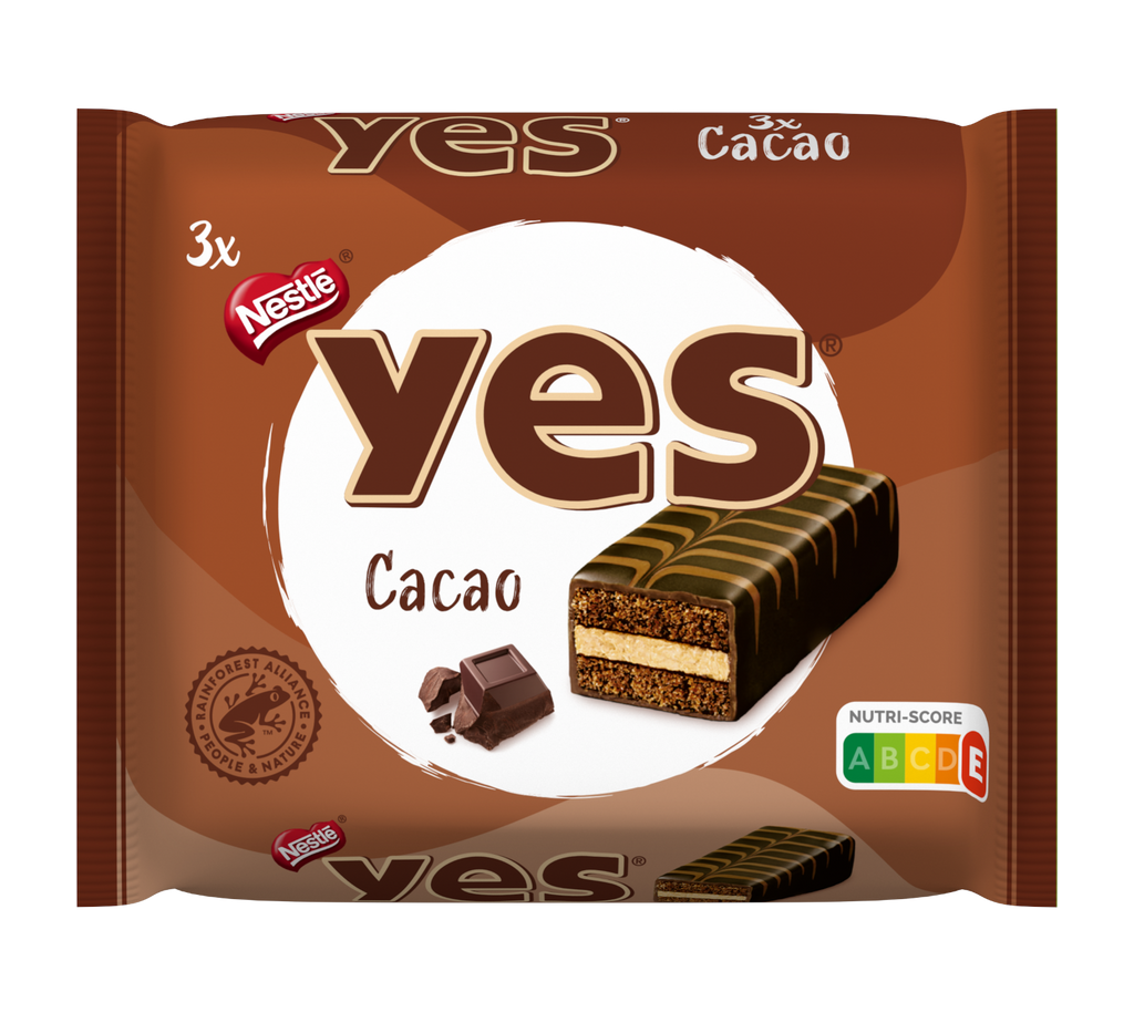 Nestlé Yes Cake Bar Cacao 3 pieces 96g / 3.38oz
