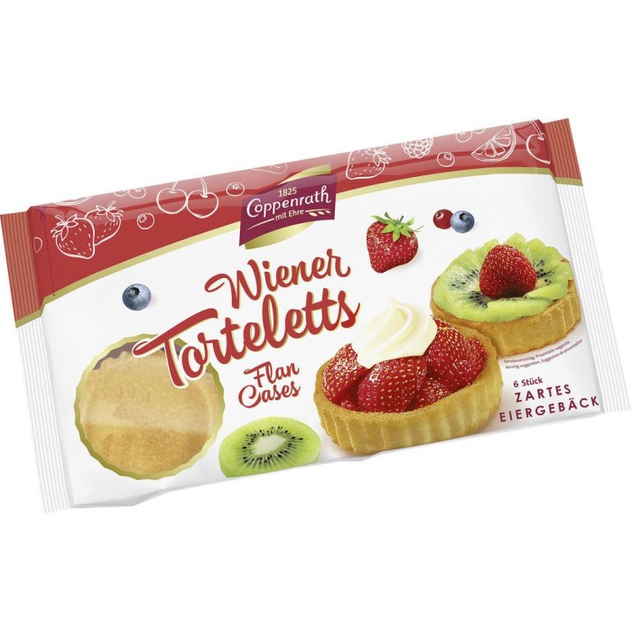 Coppenrath Viennese tartlets mini tart shells 6 pieces 100g / 3.52 oz