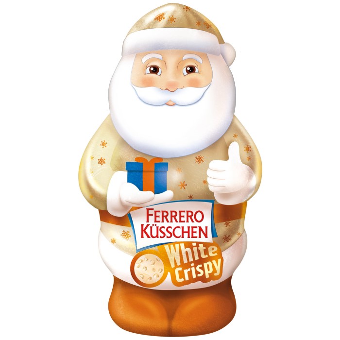 Ferrero Kisses Santa Claus White Crispy 72g / 2.53 oz