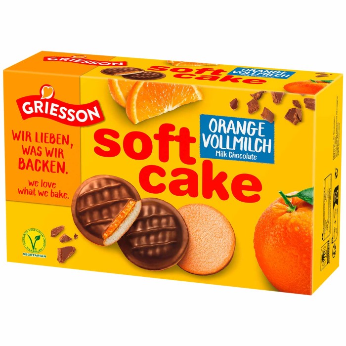 Griesson cookies soft cake orange whole milk 300g / 10.58oz