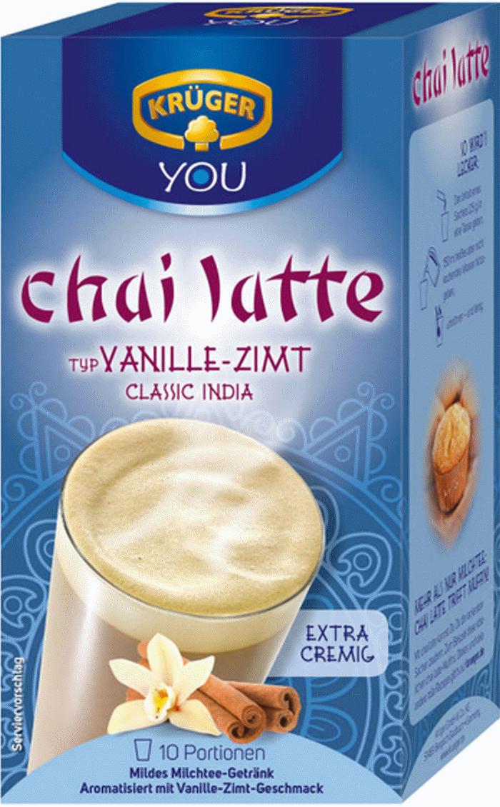 Kruger Chai Latte Instant Milk Tea Drink Type Vanilla Cinnamon 250g