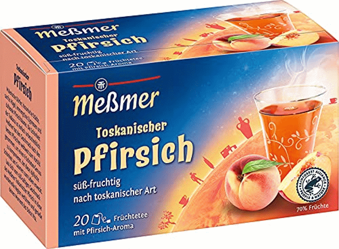 Meßmer country tea Tuscan peach 20 tea bags – Brands of Germany