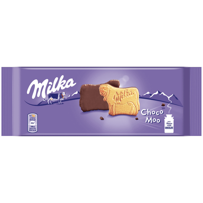 Milka Choco Moo biscuit in cow shape cookies with chocolate 200g ...