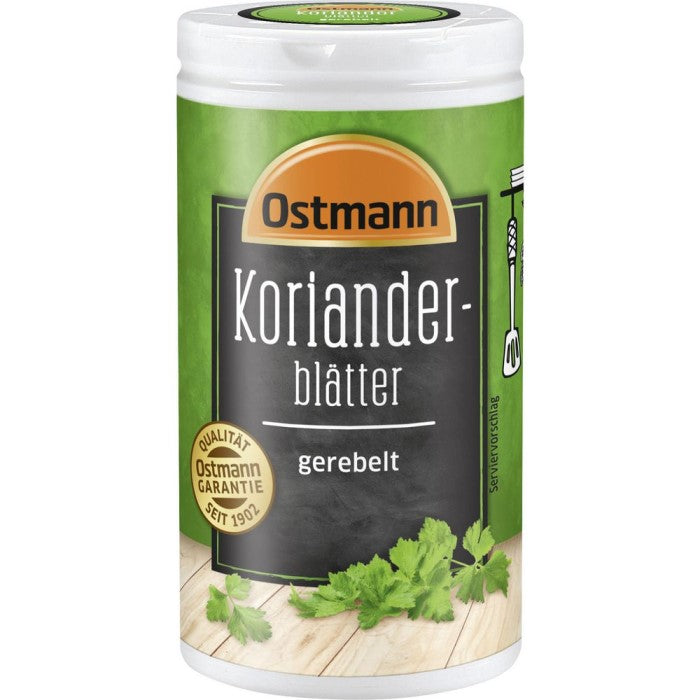 Ostmann coriander leaves rubbed 10g sprinkle tin