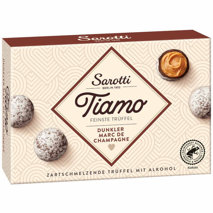 Sarotti Tiamo Finest Truffle Dark Marc de Champagne 125g / 4.4oz