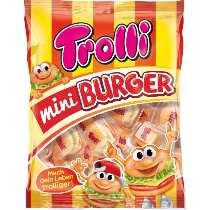 Trolli fruit gum mini hamburguesas 17 piezas 170g – Brands of Germany