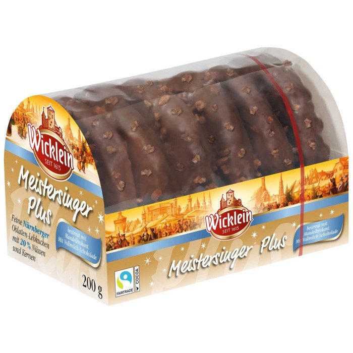 Wicklein Meistersinger Fine Nuremberg Wafer Gingerbread Plus 200g